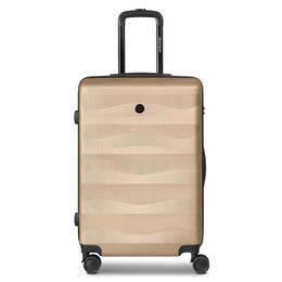 Trolley SMARTBOX "Edition 03 4 Rollen Trolley 65 cm", Gr. 68 l, taupe, ABS, Koffer