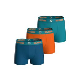 Boxershorts NFL "Boxershort NFL 3pk Boxers 3er Pack", Damen, Gr. L, miami dolphins, Obermaterial: 95% Baumwolle CO. 5% Elasthan EL., Unterhosen