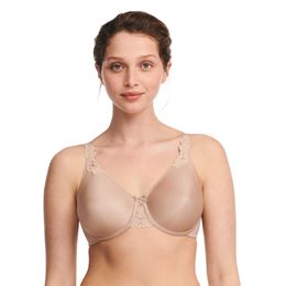 B&uuml;gel-BH Chantelle "HEDONA", Damen, Gr. 80, Cup G, beige, Obermaterial: 75% Polyamid, 25% Elasthan, BHs B&uuml;gel-BH, blickdichtes Gewebe, Guipure Spitze, leichter Minimizer-Effekt