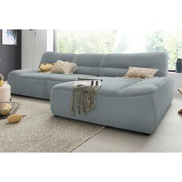 Ecksofa DOMO collection "Cesena moderne Polsterecke mit flachen Armlehnen, L-Form", gr&uuml;n (mint), B:288cm H:81cm T:175cm, Sofas, Ecksofa, fester Sitzkomfort, frei im Raum stellbar