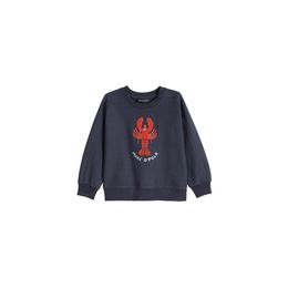 Marc O'Polo Sweatshirt MARC O'POLO "aus reinem Organic Cotton", Jungen, Gr. 104/110, blau, Obermaterial: 100% Baumwolle, unifarben, regular fit, Rundhals, Rippb&uuml;ndchen, Sweatshirts Sweatshirt