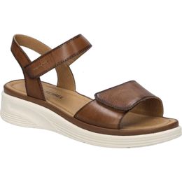 Sandale Josef Seibel "Sevran 01, cognac", Damen, Gr. 42, braun (cognac), Obermaterial: 100% Rindsleder Leather cow., Schuhe Sandale
