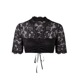 Dirndlbluse Nina von C. "Dirndlbluse halbarm Melina", Damen, Gr. 34, schwarz, Obermaterial: 95% Modal CMD. 5% Elasthan EL., Blusen Dirndlbluse