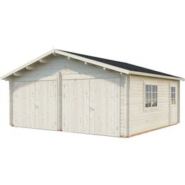 Garage Palmako "Roger", transparent, Massivholz, Garagen, BxTxH: 629x565x310 cm, mit Holztor, transparent