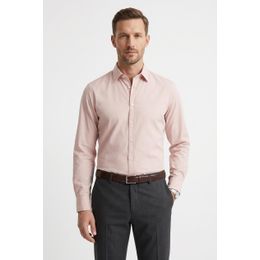 Langarmhemd BOSS Orange "Relegant", Herren, Gr. S, N-Gr, open pink690, Web, Obermaterial: 100% Baumwolle, regular fit, hoch geschlossener Ausschnitt, eingesetzt 2-Knopf-Manschette mit Kn&ouml;pfen, Hemden, mit BOSS Stickerei