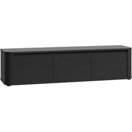 TV-Board FORTE, cabazone eiche, schwarz eiche, B:168cm H:41,5cm T:41,3cm, Holzwerkstoff, Sideboards, TV-Board, B/H/T 168/41,5/41,3 cm Soft Close, Stauraum, MDF Front