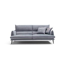 2,5-Sitzer Egoitaliano "FUNNY, hochwertiges und aktuelles Design, bequeme R&uuml;ckenlehne", blau (hellblau), B:210cm H:90cm T:95cm, 100% Polyester, Sofas, toller Sitzkomfort