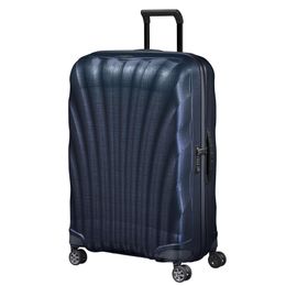 Hartschalen-Trolley Samsonite "C-LITE, verschiedene Gr&ouml;&szlig;en und Farben", Gr. B/H/T: 51cm x 75cm x 31cm 94 l, midnight blau, Polypropylen, unifarben, Koffer, mit arretierbarem und versenkbarem Druckknopf-Trolleysystem