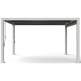 Pergola Sojag "Hana 1013 Beige", creme, B:300,5cm H:225,3cm T:400,2cm, Pergolen, Massive Aluminiumkonstruktion