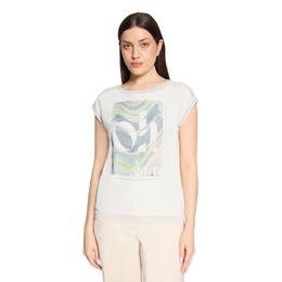 Kurzarmshirt Betty Barclay "Damen mit Aufdruck", Damen, Gr. 36, patch cream, gr&uuml;n, Obermaterial: 95% Viskose, 5% Elasthan, loose fit normal, U-Boot-Ausschnitt, Shirts