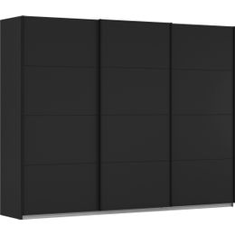 Schwebet&uuml;renschrank Rauch "Kleiderschrank Schrank Garderobe KOLUNA mit Dekor-Front", schwarz, B:271cm H:210cm T:62cm, Holzwerkstoff, Schr&auml;nke, Schwebet&uuml;renschrank, Breiten 203/271/315/360 cm H&ouml;hen 210/229 cm MADE IN GERMANY