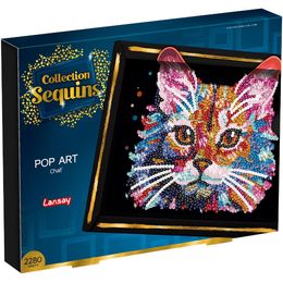 Kreativset "Paillettenkunst PopArt Katze", bunt, Kreativsets, Kinder