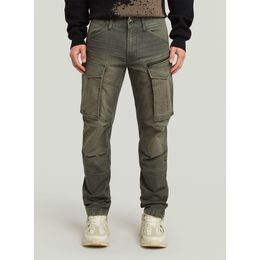 G-Star Raw Cargohose G-STAR "Rovic Zip 3D Regular Tapered Hose", Herren, Gr. 28, L&auml;nge 30, gr&uuml;n (vintage dust asfalt), Obermaterial: 50% Baumwolle, 48% Baumwolle, 2% Elasthan, Hosen Cargohose