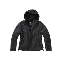 Allwetterjacke Brandit "Brandit Damen Ladies Windbreaker Frontzip", Damen, Gr. XL, schwarz, 100% Polyester, mehrfarbig, normal, ohne Ausschnitt, Jacken