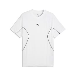 T-Shirt Puma "Puma Sport T-Shirt Herren", Damen, Gr. XL, wei&szlig;, Obermaterial: 100% Baumwolle. Kragen: 29% Polyester, 71% Baumwolle, clean, regular fit, Rundhals, Shirts T-Shirt