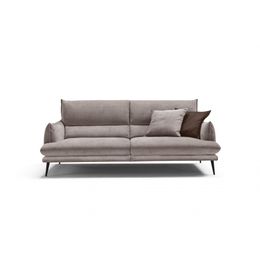 2,5-Sitzer Egoitaliano "FUNNY, hochwertiges und aktuelles Design, bequeme R&uuml;ckenlehne", braun (schlammfarben), B:210cm H:90cm T:95cm, 100% Polyester, Sofas, toller Sitzkomfort