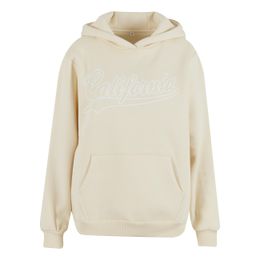 Kapuzenpullover MISS TEE "Miss Tee California Ladies Fluffy Hoody", Damen, Gr. XS, sandwei&szlig;, 70% Baumwolle, 30% Polyester, mehrfarbig, loose fit, ohne Ausschnitt, Pullover Kapuzenpullover