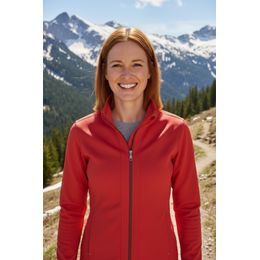 Softshelljacke LPO "Abbey Outdoor", Damen, Gr. 36/38 (M), hellrot, 60% Polyester; 40% Baumwolle, regular fit, Jacken Softshelljacke, glatt mit matter Struktur