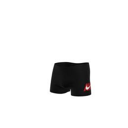 Badehose Nike "SQUARE LEG", Jungen, Gr. L, N-Gr, schwarz, Jersey, Obermaterial: 82% Nylon, 18% Elasthan, Badehosen Badehose, f&uuml;r Kinder, mit innenliegendem Kordelzug, mit vorderem Innenfutter