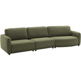Sch&ouml;ner Wohnen Kollektion 3-Sitzer "Wonder, Modernes Design mit sanfter Rundung", gr&uuml;n, B:349cm H:86cm T:125cm, 99% Polyester, 1% Polyacryl, SCH&Ouml;NER WOHNEN-KOLLEKTION, Sofas, Organische Form, Kammerkissen-Komfort & XXL-Ma&szlig;e