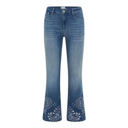 5-Pocket-Jeans Brax "Style SHAKIRA S BOOT", Damen, Gr. 46K (23), Kurzgr&ouml;&szlig;en, stein, Denim/Jeans, 79% Baumwolle, 11% Polyester, 8% Lyocell, 2% Elasthan, Jeans 5-Pocket-Jeans