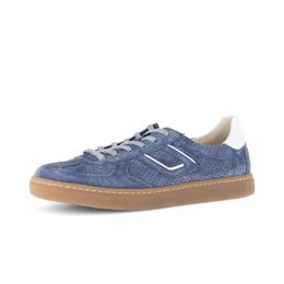 Sneaker Gabor "Sneaker low", Herren, Gr. 42, blau, Schuhe Sneaker