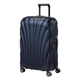 Hartschalen-Trolley Samsonite "C-LITE, verschiedene Gr&ouml;&szlig;en und Farben", Gr. B/H/T: 46cm x 69cm x 29cm 68 l, midnight blau, Polypropylen, unifarben, Koffer, mit arretierbarem und versenkbarem Druckknopf-Trolleysystem