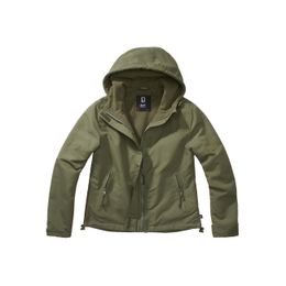 Allwetterjacke Brandit "Brandit Damen Ladies Windbreaker Frontzip", Damen, Gr. 4XL, olive, 100% Polyester, mehrfarbig, normal, ohne Ausschnitt, Jacken
