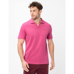 Poloshirt Brax "Style PAZ", Herren, Gr. L (52), lila, 80% Baumwolle, 20% Leinen, Shirts