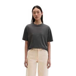Marc O'Polo T-Shirt MARC O'POLO "mit TENCEL&trade; Modal", Damen, Gr. L, oxide grau, Obermaterial: 48% Modal, 48% Baumwolle, 4% Elasthan, unifarben, Basic, loose fit, Rundhals, Shirts T-Shirt