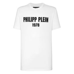 T-Shirt Philipp Plein "T-Shirt Rundhalsausschnitt Ss", Jungen, Gr. L, 01, wei&szlig;, Obermaterial: 100% Baumwolle, Shirts T-Shirt