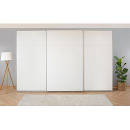 Schwebet&uuml;renschrank Rauch "Kleiderschrank Schrank Garderobe KOLUNA mit Dekor-Front", alpinwei&szlig;, B:360cm H:229cm T:62cm, Holzwerkstoff, Schr&auml;nke, Schwebet&uuml;renschrank, Breiten 203/271/315/360 cm H&ouml;hen 210/229 cm MADE IN GERMANY