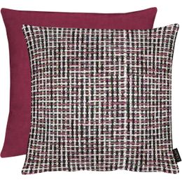 Dekokissen Apelt "Molly", rot, B:46cm L:46cm, Obermaterial: 100% Polyester, Dekokissen_Sitzkissen_Kissenh&uuml;llen
