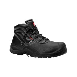 Sicherheitsstiefel Jori "BASIC II Mid" Gr. 44, schwarz, 44, Obermaterial: 100% Rindsleder Leather cow., Schuhe