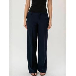 Chinohose ITS MAY "ITS MAY Trouser Low", Damen, Gr. L, Normalgr&ouml;&szlig;en, navy, Obermaterial: 89% Polyester, 11% Elasthan, Hosen Chinohose
