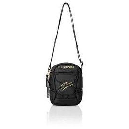 Schultertasche Plein Sport "Umh&auml;ngetasche", Damen, schwarz (0293, schwarz, lightgold), Taschen Schultertasche