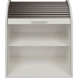 M&auml;usbacher Rollladenschrank M&Auml;USBACHER "Big System Office", wei&szlig; (wei&szlig; matt lack, graphit), B:69cm H:86cm T:44cm, Schr&auml;nke, B&uuml;roschrank, Breite 69 cm