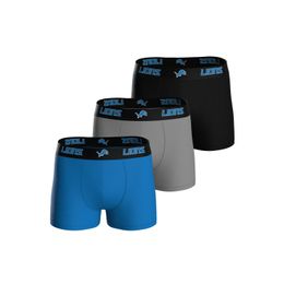 Boxershorts NFL "Boxershort NFL 3pk Boxers 3er Pack", Damen, Gr. L, detroit lions, Obermaterial: 95% Baumwolle CO. 5% Elasthan EL., Unterhosen