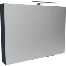 Spiegelschrank Welltime "Lacona", transparent, B:90cm H:68cm T:15,8cm, Holzwerkstoff, Schr&auml;nke, Spiegelschrank