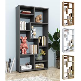 Vcm Holz Standregal B&uuml;cherregal Medienregal Aufbewahrung Raumteiler Deko Regal Lanisa M