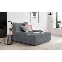 Loveseat DOMO collection "Cesena Designsessel zum Kuscheln, komfortabel Relaxen, Breite 122cm", grau (steel), B:122cm H:81cm T:151cm, Sessel, bequem und stylish, frei im Raum stellbar