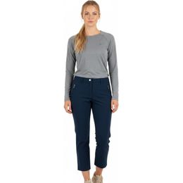 7/8-Hose DEPROC Active "KENORA Piratin 7/8", Damen, Gr. 40 (M), Normalgr&ouml;&szlig;en, navy, 97% Polyester; 3% Elasthan, Hosen 7/8-Hose, auch in Gro&szlig;en Gr&ouml;&szlig;en erh&auml;ltlich
