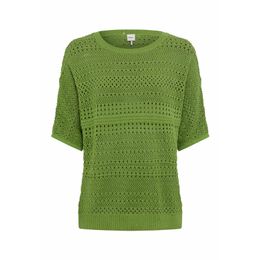 Strickpullover Brax "Style EMMA", Damen, Gr. 36, grasgr&uuml;n, Strick, 70% Baumwolle, 30% Polyester, Rundhals, Pullover Strickpullover