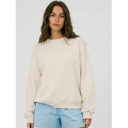 Strickpullover ITS MAY "ITS MAY Sweater Basic", Damen, Gr. XS/S, wei&szlig;, Obermaterial: 95% Baumwolle, 5% Elasthan, Pullover Strickpullover