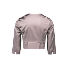 Bolerojacke Vera Mont "Damen mit Kellerfalten", Damen, Gr. 40, grau, Satin, Obermaterial: 96% Polyester, 4% Elasthan, tailliert, V-Ausschnitt, Jacken