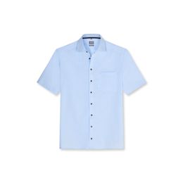 Businesshemd OLYMP "OLYMP Luxor, comfort fit, New Kent", Herren, Gr. 40, Normaler Arm, bleu, 100% Baumwolle, Hemden