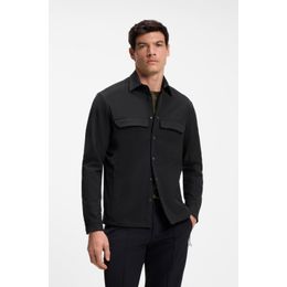 Hemdjacke BOSS Green "Porsche Spirit 70 Capsule Collection", Herren, Gr. L, schwarz001, Web, Obermaterial: 87% Polyamid, 13% Elasthan, unifarben, relaxed fit normal, mit Schlitz, Jacken, Premium Herrenmode Limited