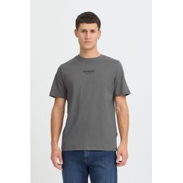 Rundhalsshirt Blend "BHStema", Damen, Gr. L, iron gate, Jersey, 100% Baumwolle, bedruckt, normal normal, Rundhals, normaler Saum, Shirts Rundhalsshirt, L&auml;ssiges T-Shirt mit Print