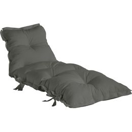 Gartensessel Karup Design "SIT & SLEEP out&trade;, Loungesessel, Sonnenliege, in Schlafplatz wandelbar", grau (dunkelgrau), B:65cm H:30cm T:75cm, Polysterf&uuml;llung;Webstoff-Bezug (100% Acryl Dralon), Sessel, Outdoor geeignet, Schmutz- und Wasserabweisend, Made in Europe