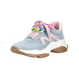 Sneaker Steve Madden "Steve Madden Sneaker Leder", Damen, Gr. 36, blau, pink, Leder, Schuhe Sneaker